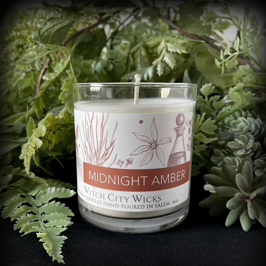 Midnight Amber | Witch City Wicks | Blessed Bee Apothecary