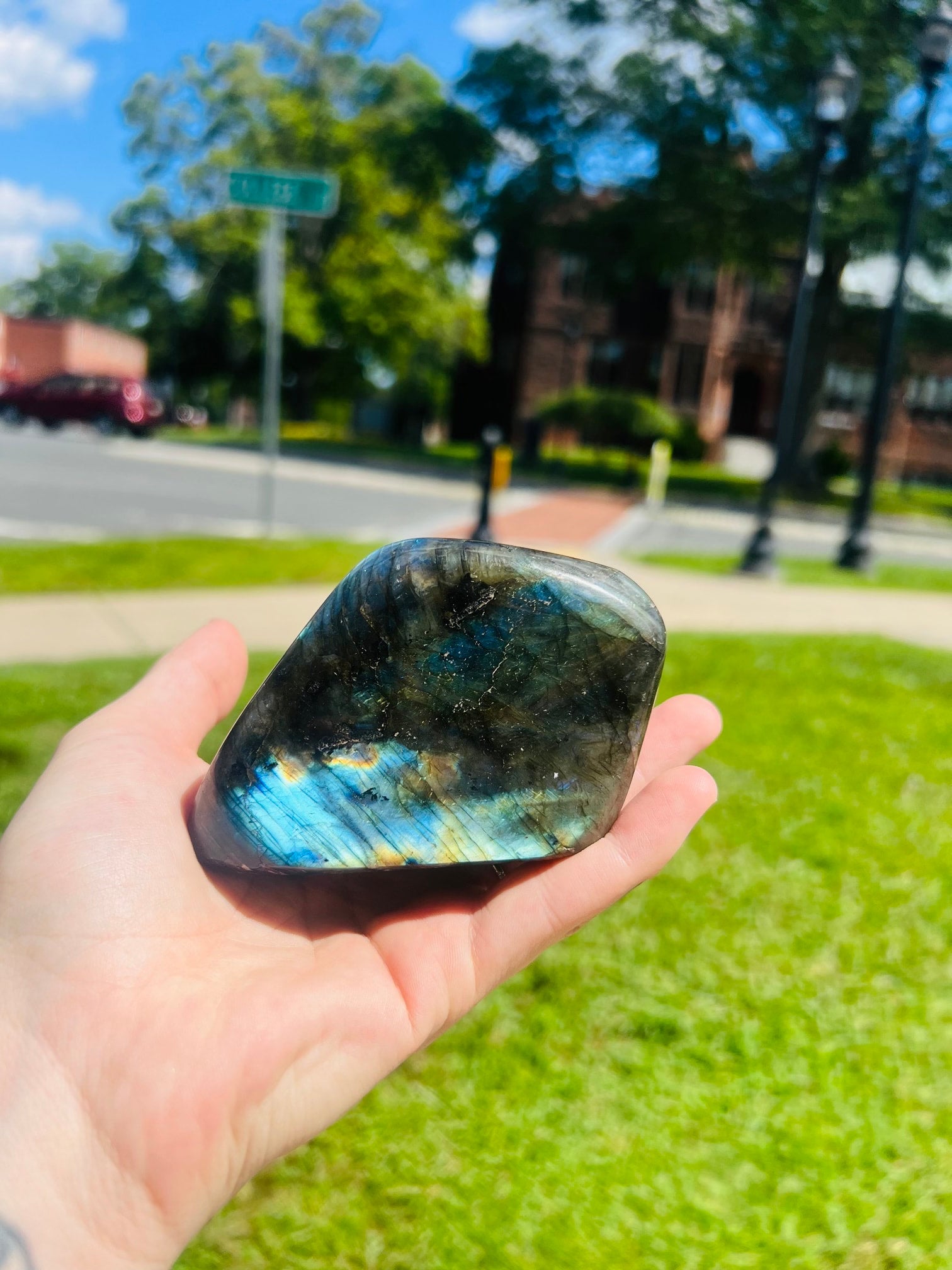 1lb Standing Labradorite Specimen | Blessed Bee Apothecary