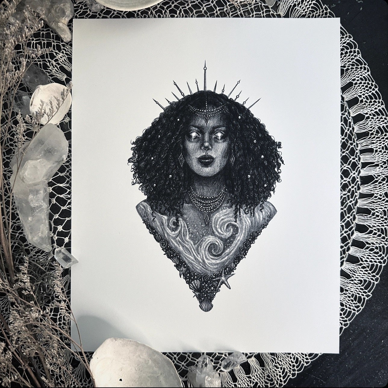 Mami Wata African / African Diaspora Goddess of Water - Fine Art Print ...